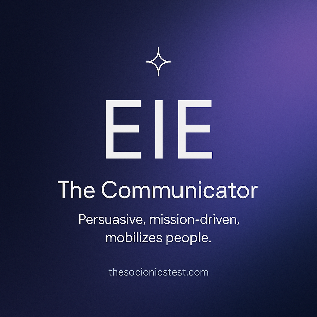 EIE (ENFj) – The Communicator | Socionics Personality Type